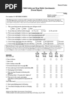 Sleep: Child's Habits Questionnaire (CSHQ) | PDF | Sleep ...