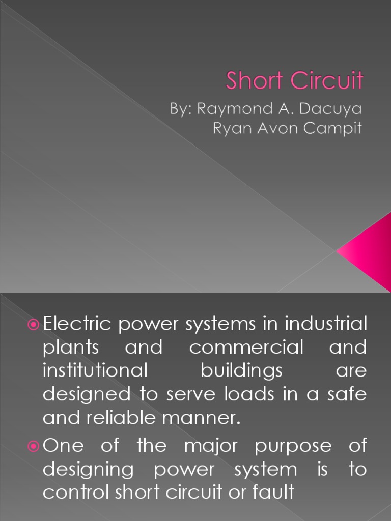 Short Circuit Indicators in Power Systems | PDF | Electromagnetism ...