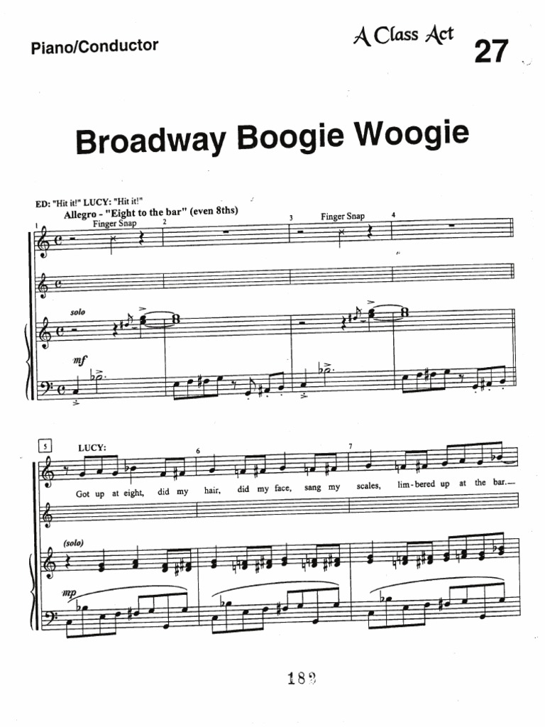 Broadway Boogie Woogie | PDF