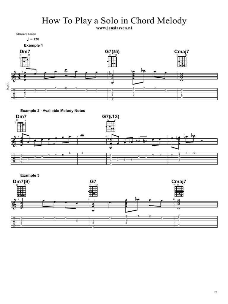 How To Play A Solo in Chord Melody | PDF | Music Theory | Elements Of Music