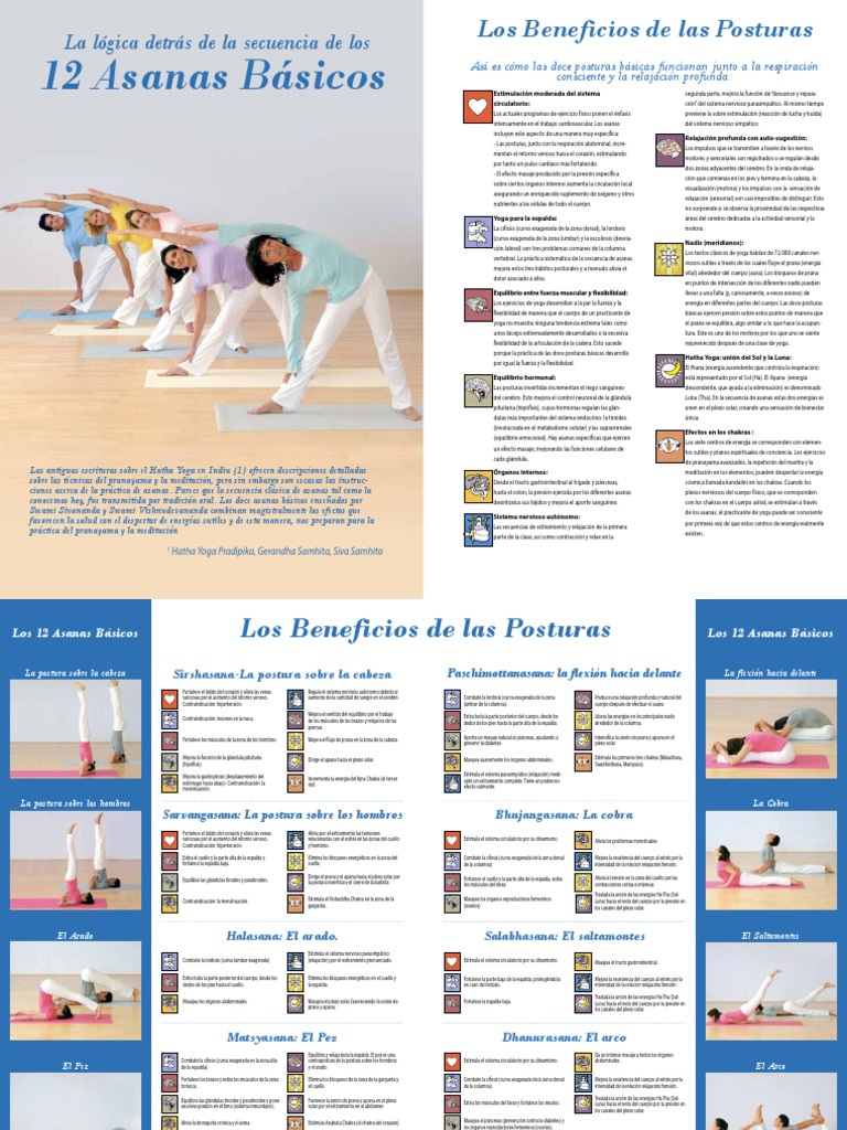 12 Asanas Básicos - Swami Sivananda | PDF | Yoga | Abdomen
