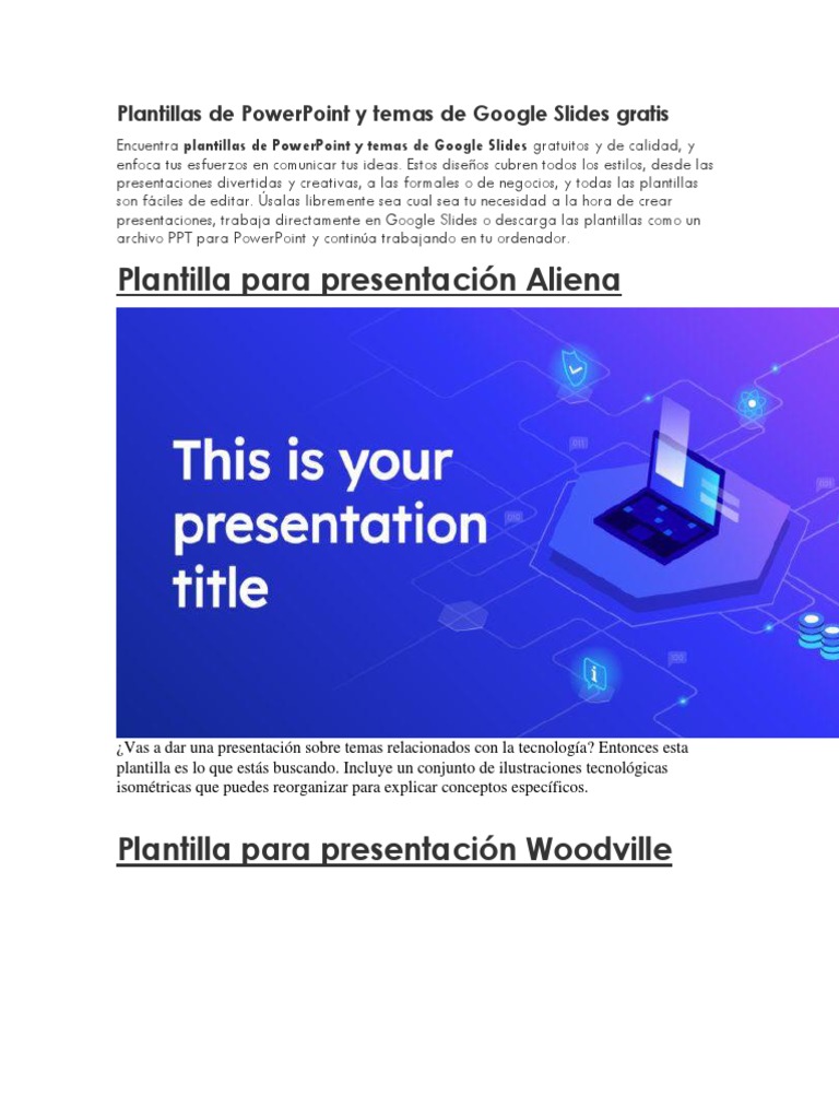 Plantillas de PowerPoint y Temas | PDF | Microsoft PowerPoint | Diseño