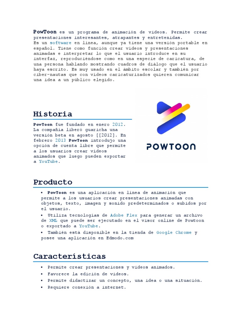 Pow Toon Pdf Servicio De Redes Sociales