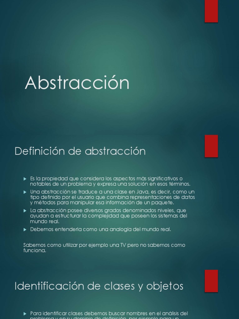Abstracción | PDF | Objeto (informática) | Lenguaje de modelado unificado