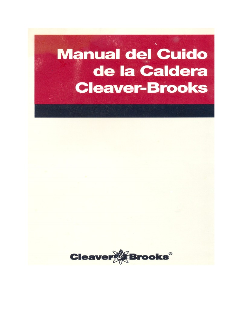 Manual Del Cuidado de La Caldera - Cleaver y Brooks PDF | PDF