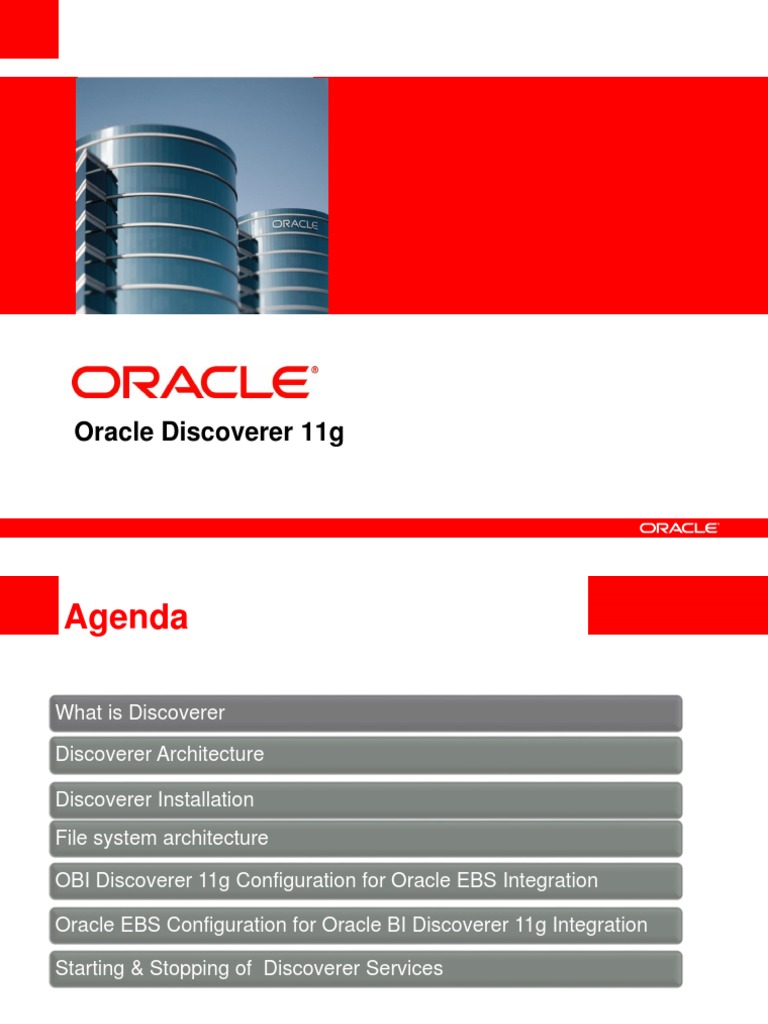 Oracle Discoverer 11g | PDF | Oracle Database | Web Server