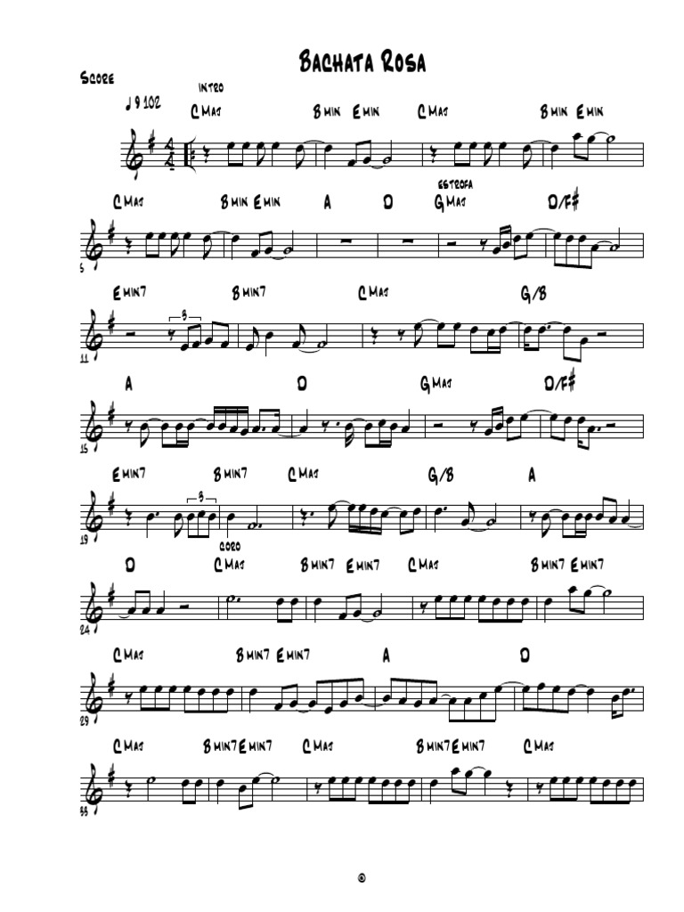 Bachata Rosa: C B E C B E | PDF