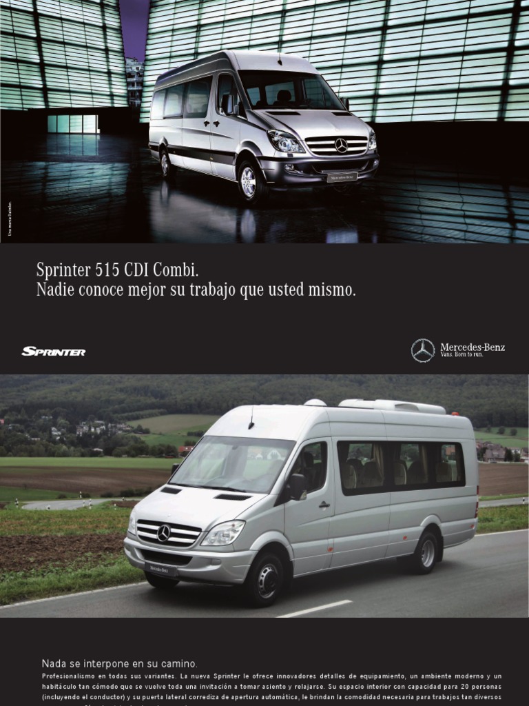 Ficha Sprinter 515 | PDF | Eje | Suspensión (Vehículo)