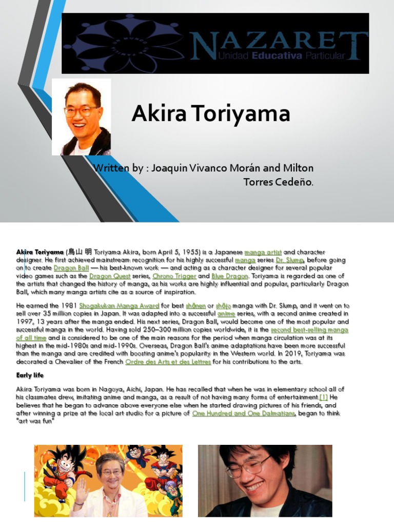 Akira Toriyama: A Manga Legend's Journey | PDF | Manga | Anime