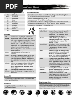GURPS 4e - Combat Maneuvers Cheat Sheet | PDF | Ammunition | Caliber