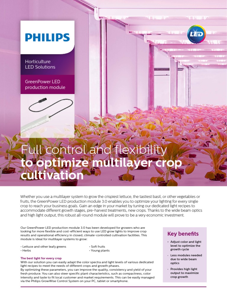 Philips LED Production Module 3.0 Infosheet | PDF | Nature