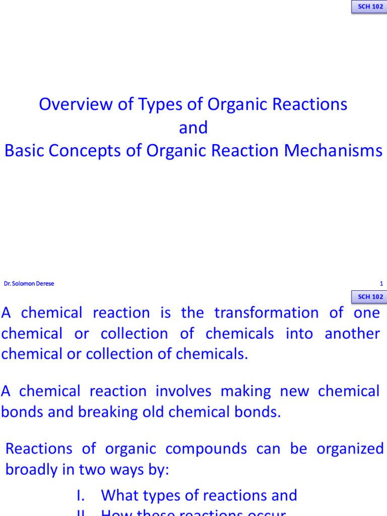 RXN Mechanism | PDF | Chemical Reactions | Chemical Polarity
