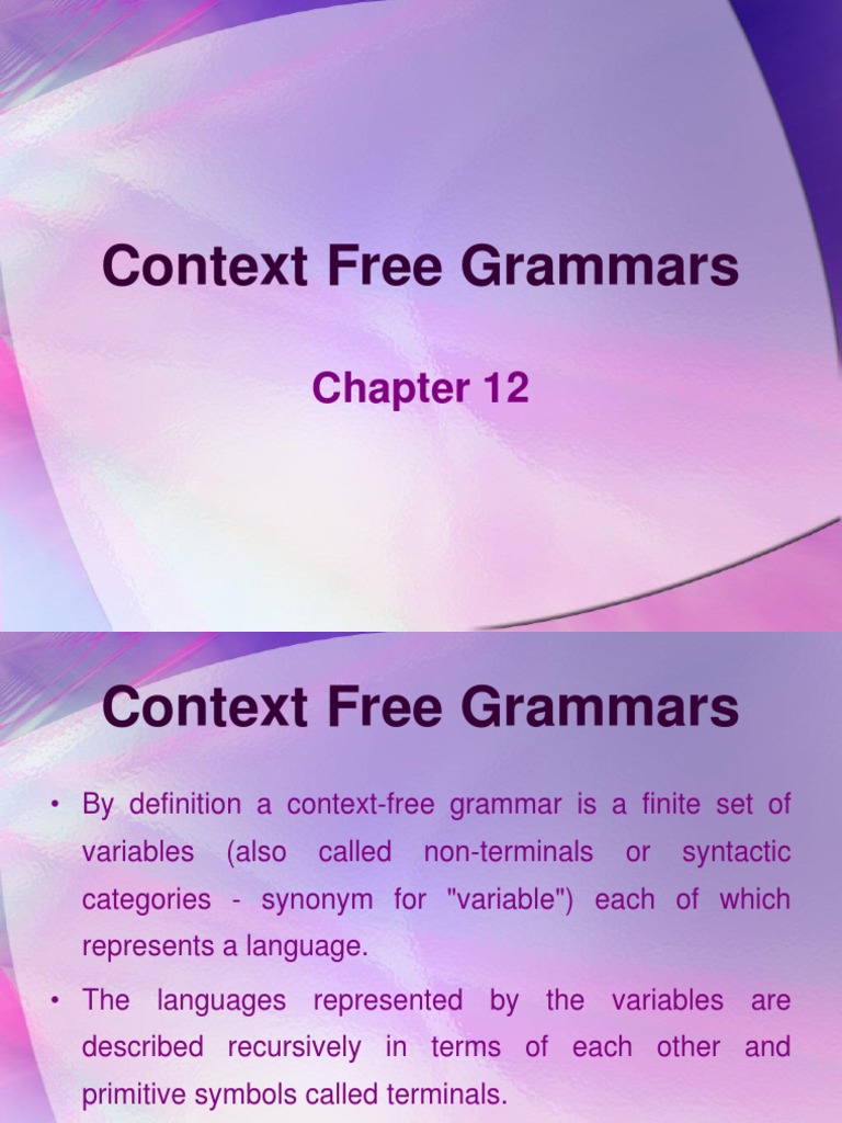 Context-Free Grammar Basics | PDF | Deductive Reasoning | Language ...