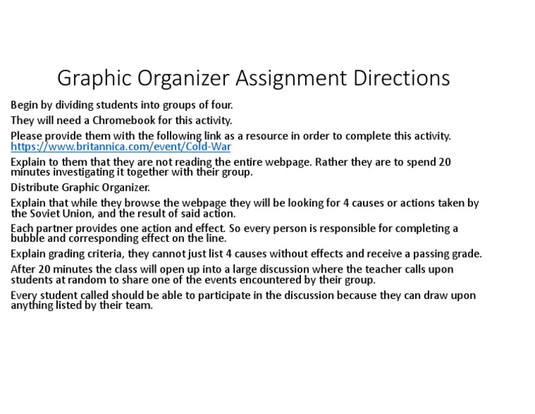 Graphic Organizer Directions | PDF