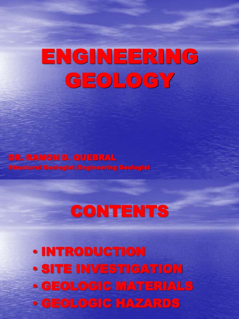Eng G Geol Lecture 21 | PDF | Earthquakes | Landslide