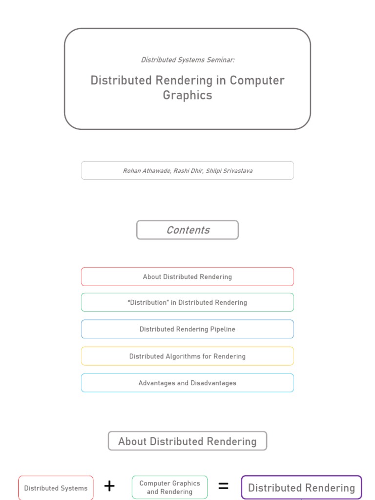 Distributed Rendering in Computer Graphics | Download Free PDF ...