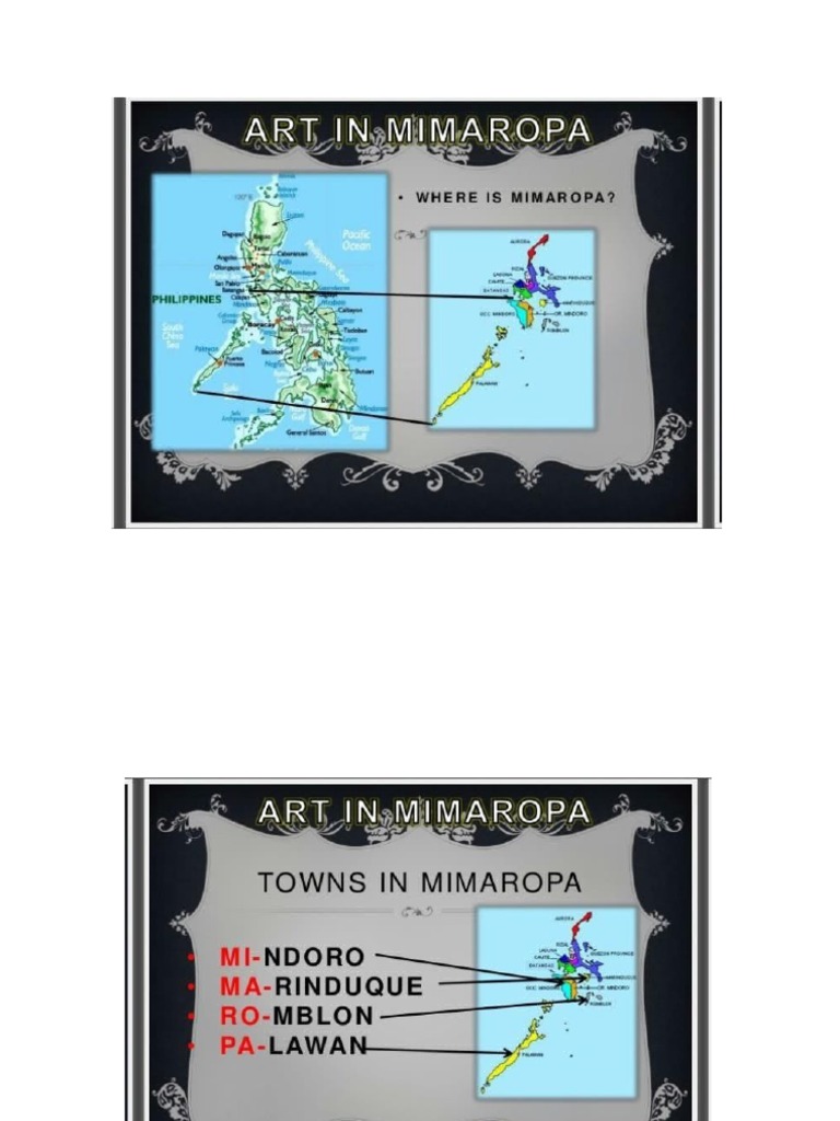 Presentation1 Arts of Mimaropa New | PDF | Languages
