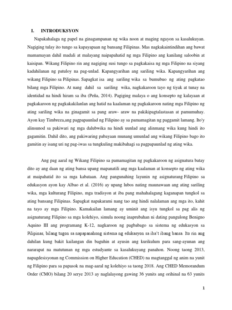 Wikang Filipino | PDF