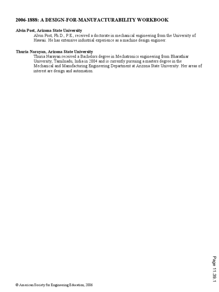 Design For Manufacturability | PDF | Design | Engineering