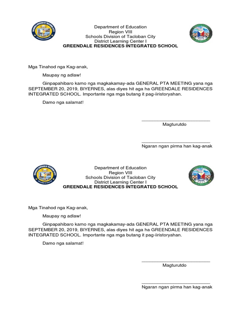 Waray Waray Letter | PDF