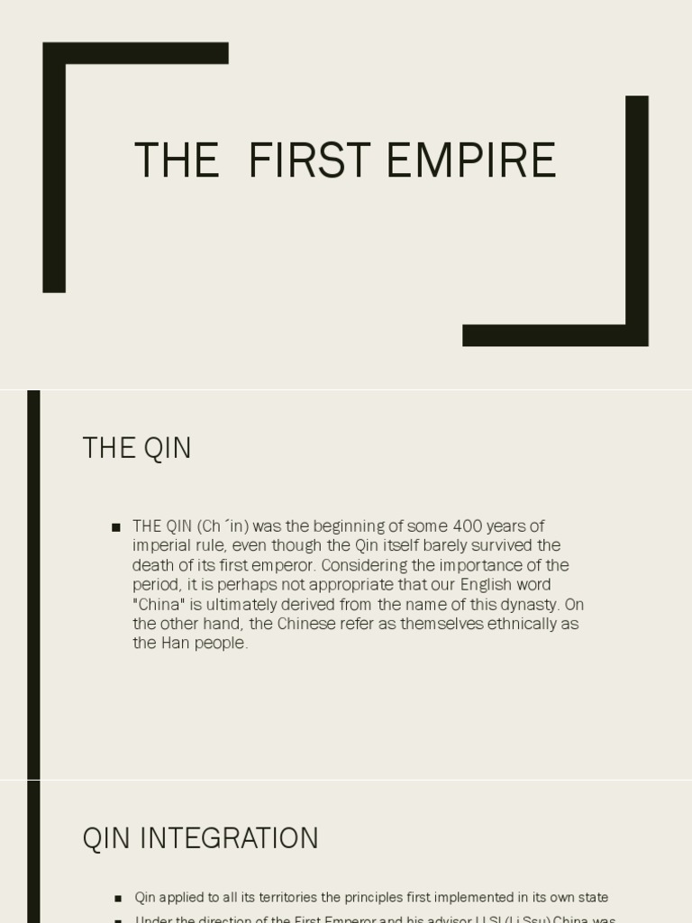 Qin Dynasty | PDF | Han Dynasty | Imperial China