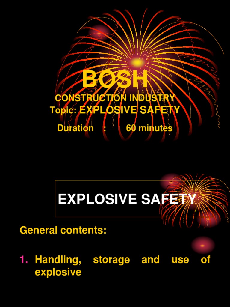 Explosive Safety | PDF | Vehicles | Chemistry
