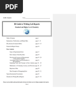 Chemistry IA Structure Guide 2025 | PDF | Experiment | Uncertainty