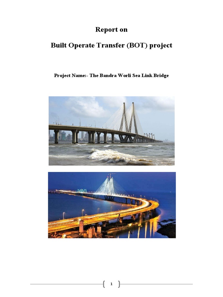 Report On Built Operate Transfer (BOT) Project: Project Name:-The ...