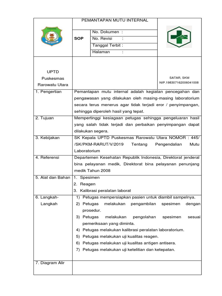 Pemantapan Mutu Internal Laboratorium | PDF