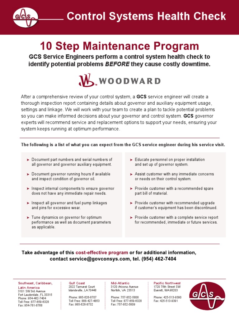 Control Systems Health Check | PDF | Business