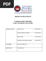 Iodine Starch Test Procedure and Results | PDF | Starch | Foods