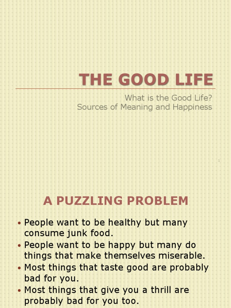 STS Good Life 2019 | PDF | Happiness | Metaphysics Of Mind
