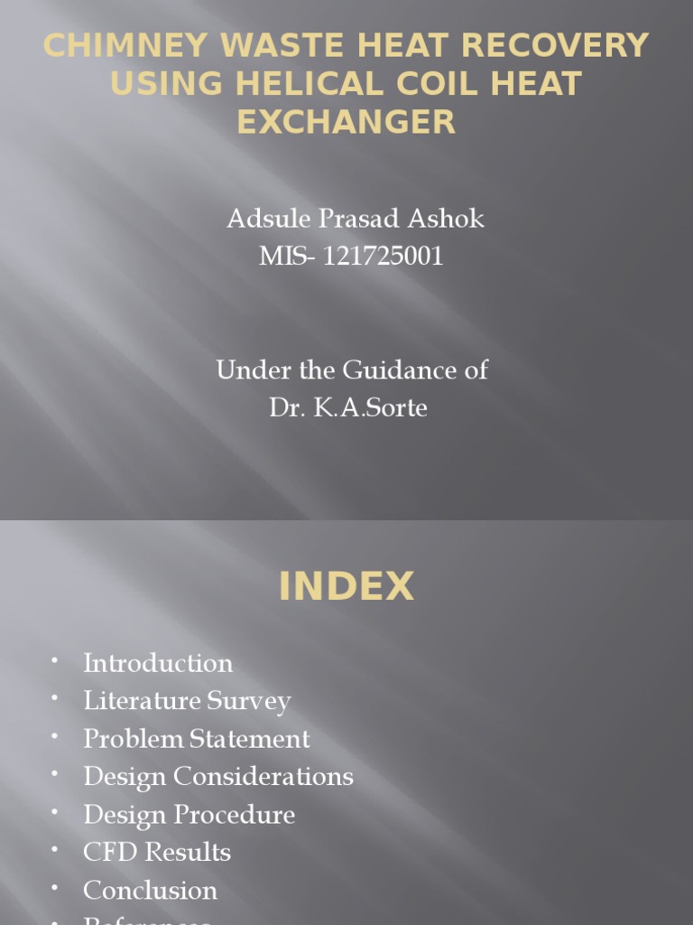Design Of Helical Coil Heat Exchanger Pdf Heat Exchanger Heat