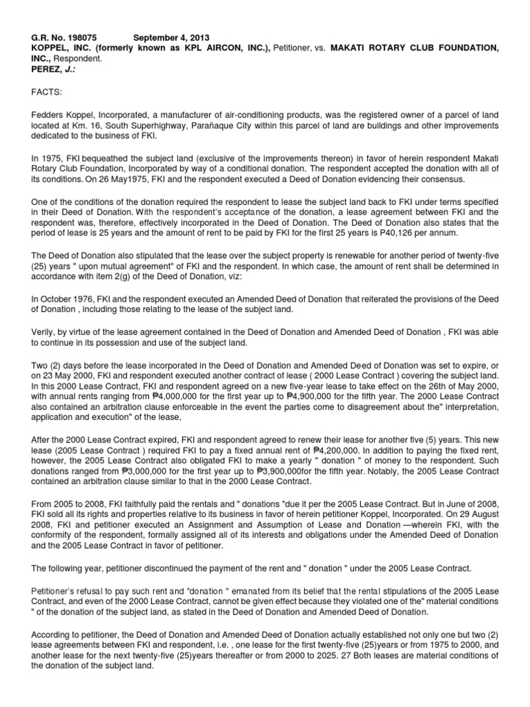 Koppel v. Makati Rotary Digest | PDF | Arbitration | Alternative Dispute Resolution