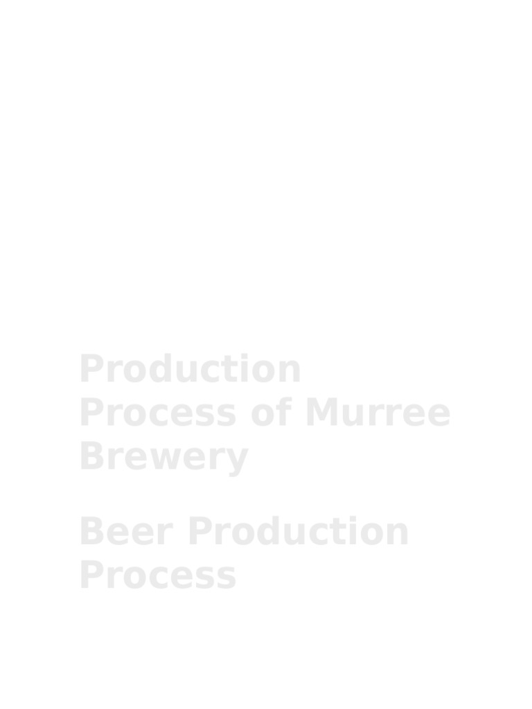 Murree Brewery: A Deeper Look Into Its Operations | PDF | Automation | Beer