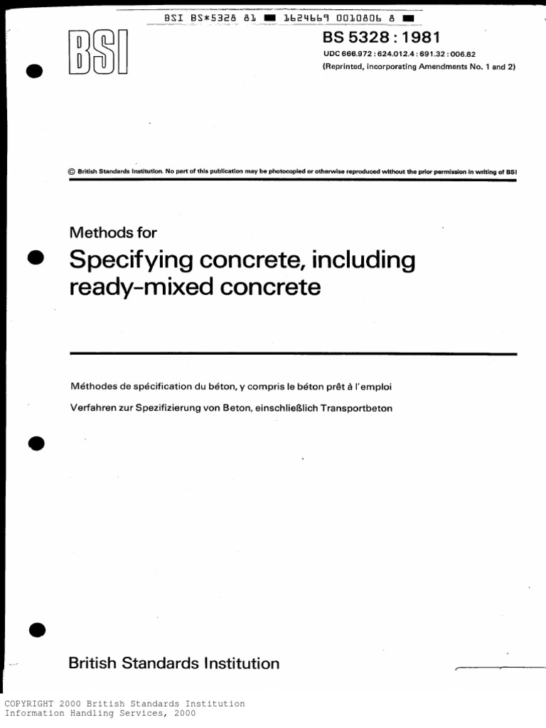 BS 5328 | PDF
