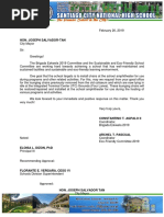 Letter Requesting Chairs | PDF