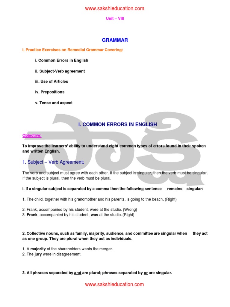 English Handout 2 | PDF | Grammatical Number | Grammatical Tense