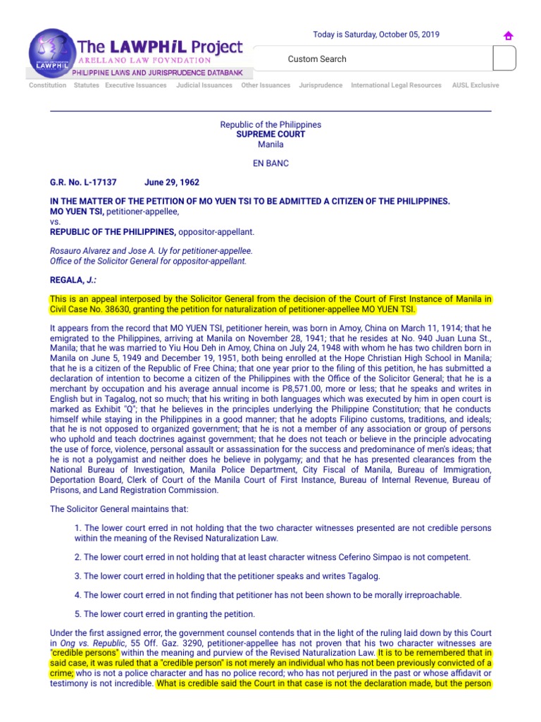 Mo Yuen Tsi V Republic | PDF | Testimony | Witness