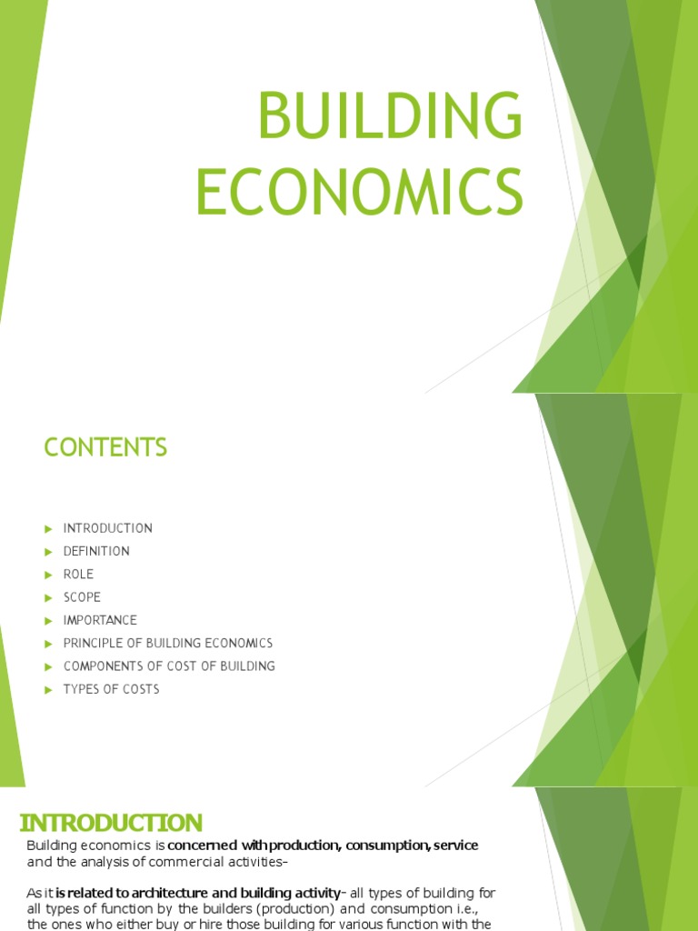 Building Economics | PDF | Microeconomics | Macroeconomics