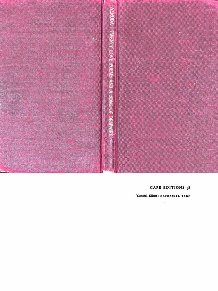 Pablo Neruda - Twenty Love Poems - 1969 PDF | PDF | Nature