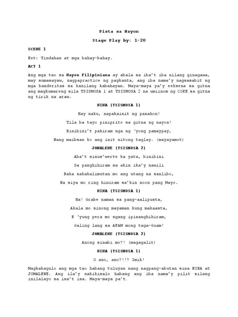 Pista Sa Nayon | PDF