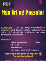 Ulat Analitikal | PDF