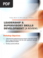 Supervisory Skills Training Course Outline | PDF | Leadership ...