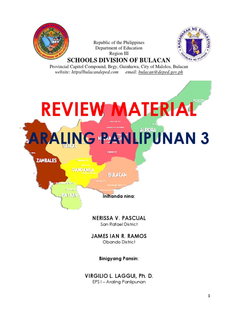 Grade 3 AP Reviewer 2019 | PDF