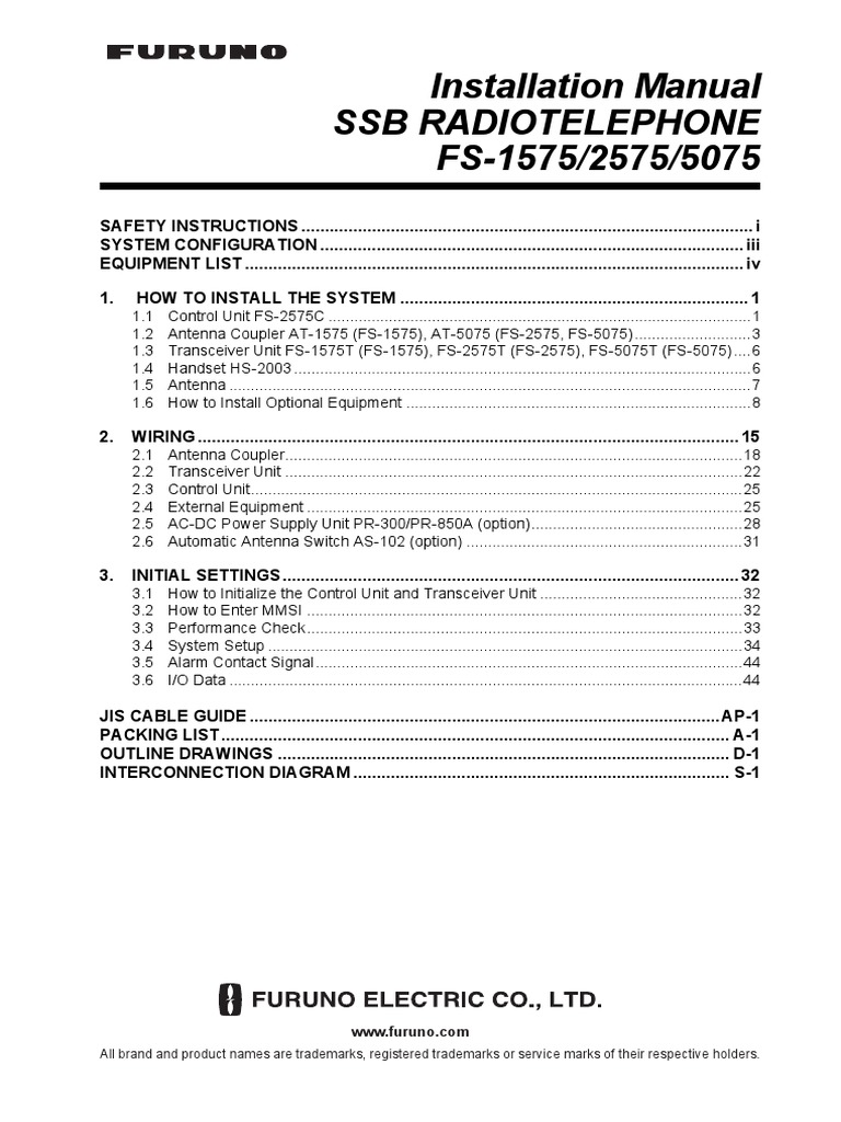 FS1575 - 2575 - 5075 Installation Manual E1 6-15-2012 PDF | PDF | High ...