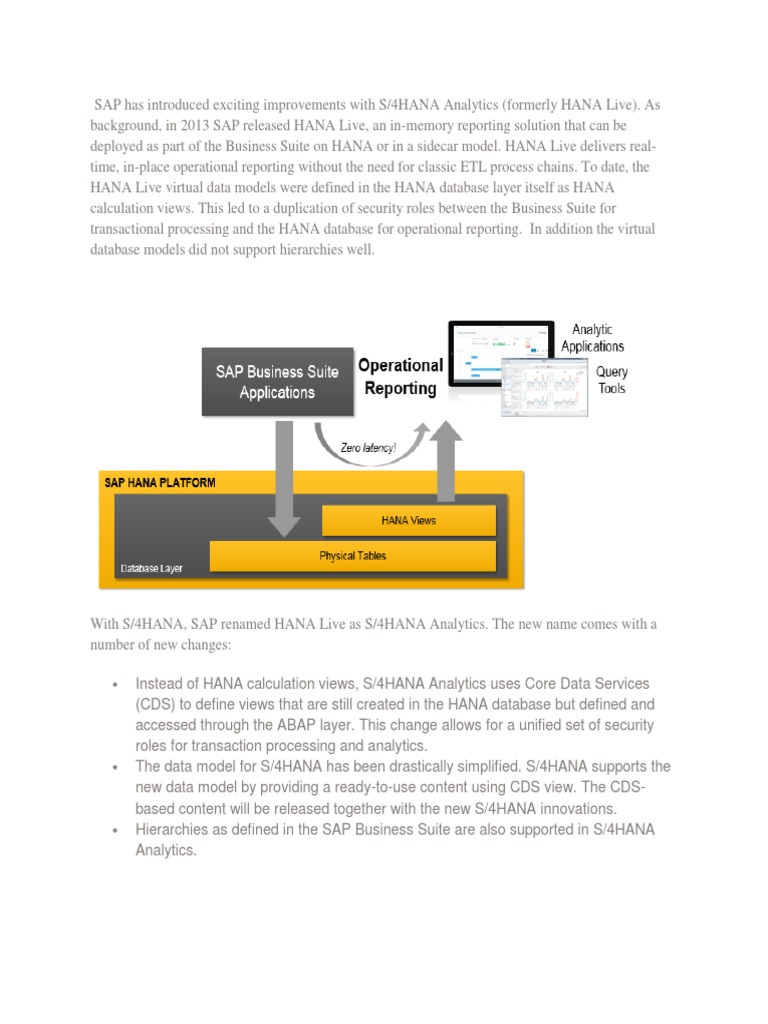 CDS Views | PDF | Sap Se | Databases
