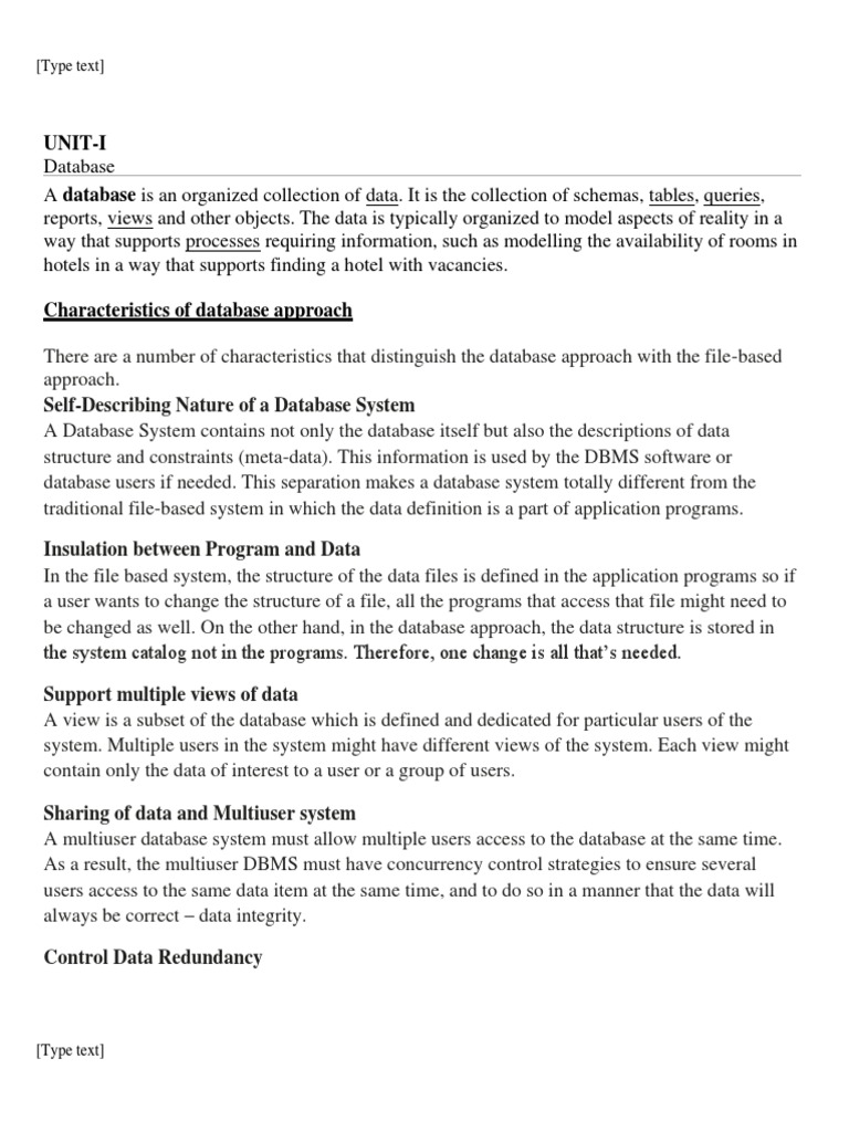 Introduction Dbms Unit1 | PDF | Conceptual Model | Data Model