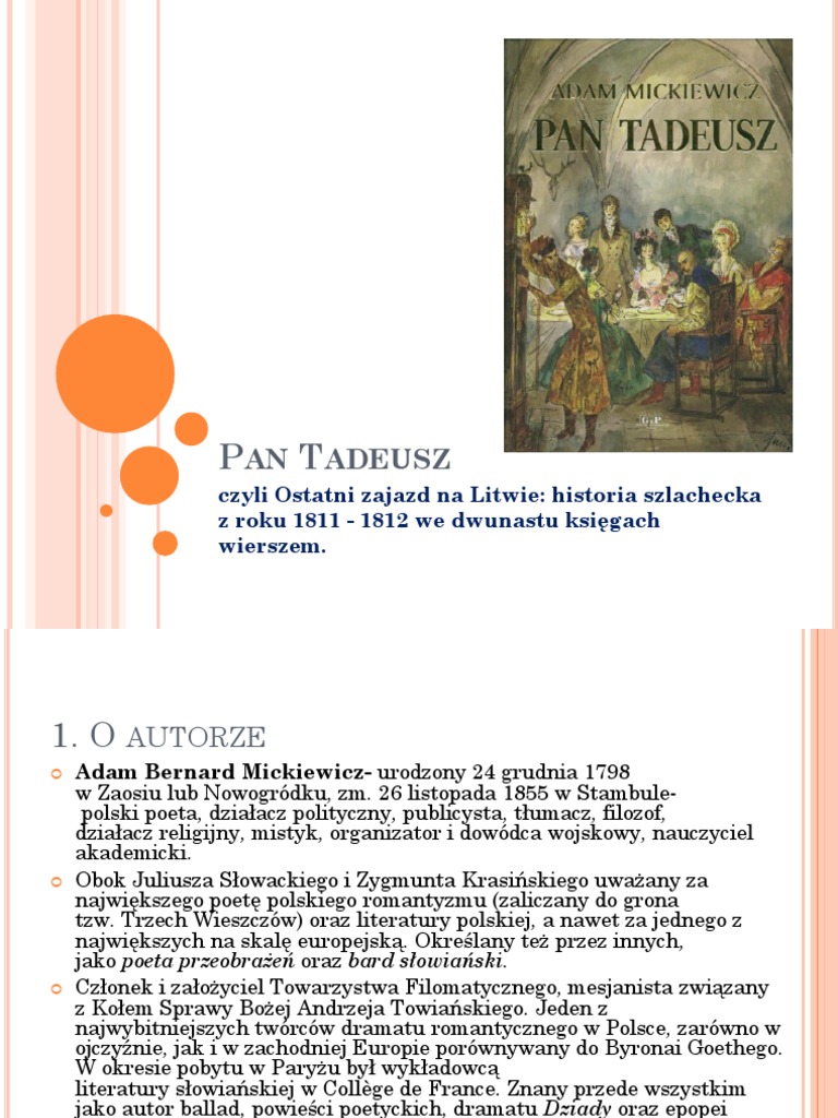 Pan Tadeusz | PDF