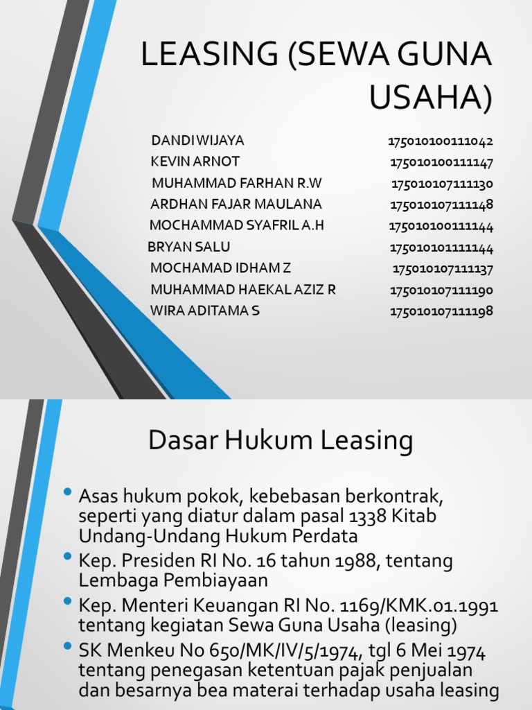 Ppt Leasing Pdf